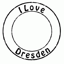 I Love Dresden | Stempel einfach preiswert online kaufen!