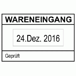 Wareneingangsstempel mit Datum | Warenkontrollstempel kaufen