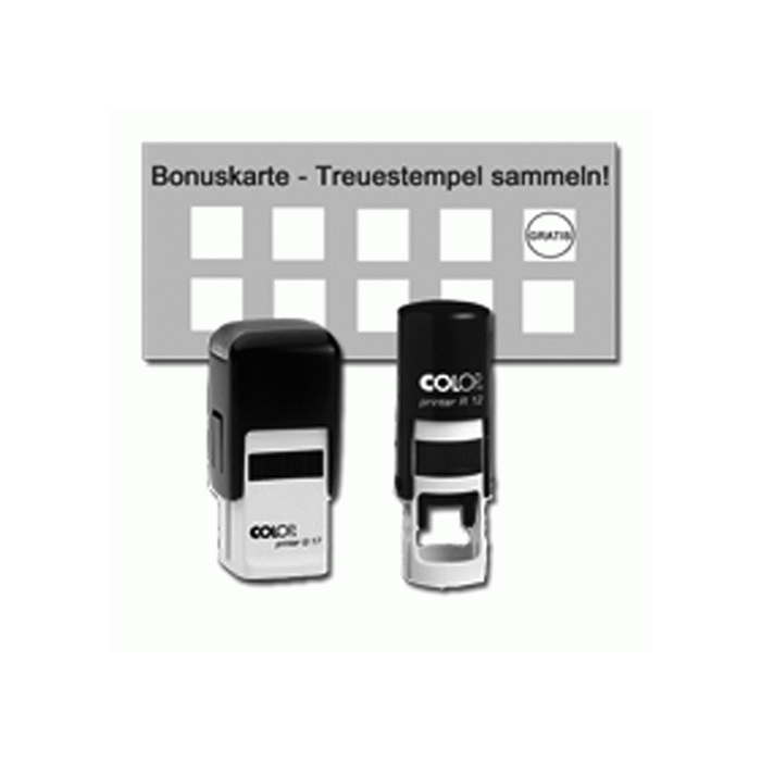 Bonuskarten Stempel individuell rund | Stempel preiswert kaufen!