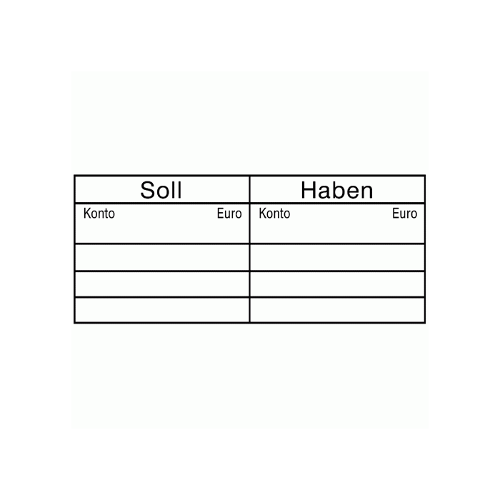 Buchungsstempel Soll Haben | Stempel für Buchhaltung kaufen!