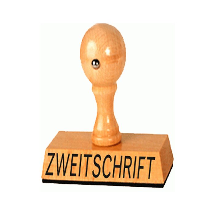 Lagertext Stempel Zweitschrift | Stempel online bestellen!